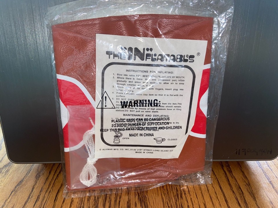 Smaller Kraft Inflatable Blow Up Hanging Football | eBay