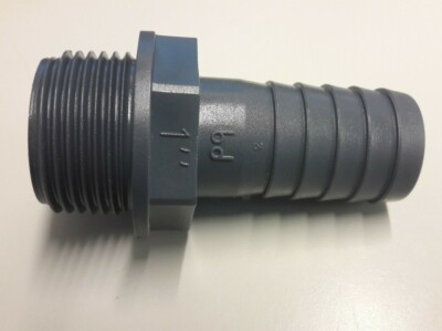 PVC Threaded Hose Tail Adaptor Male BSP x Barb 1/2" - 2" Pipe Fitting ...