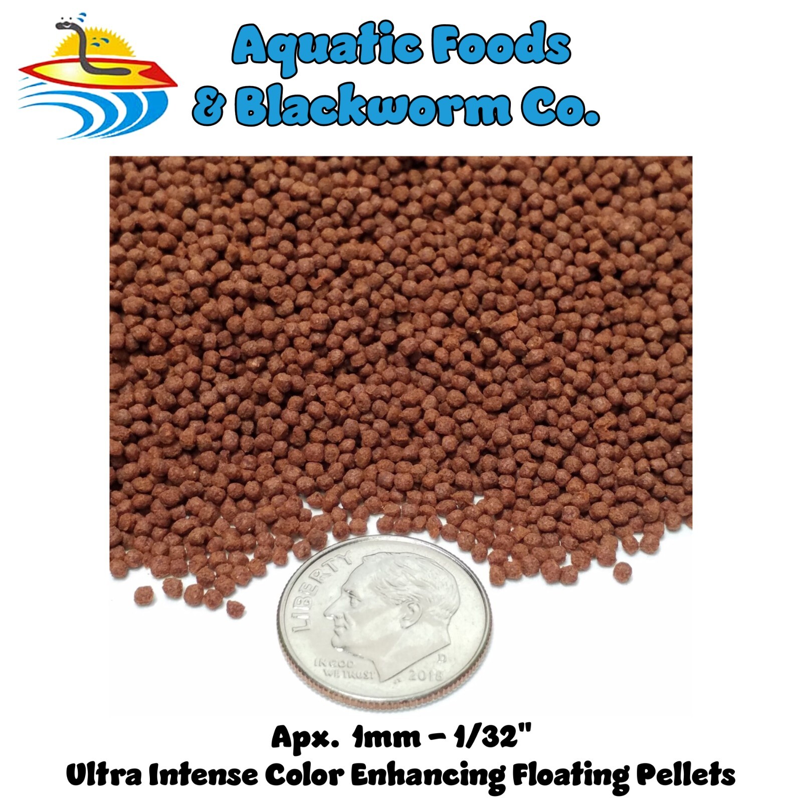 Ultra Intense Color Enhancing FLOATING Pellets for ALL Tropicals. Apx 1 ...