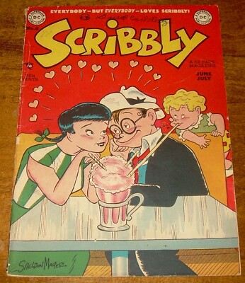 SCRIBBLY Comics #6 DC scarce Sheldon Mayer art/stories 1949 VG+ | eBay