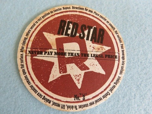 Beer Coaster ~ RED STAR Brewery ~ Greensburg, PENNSYLVANIA * Open From ...