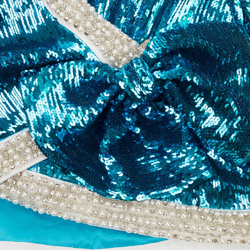 NWT RODARTE SEQUINED TEAL WRAP JACKET SIZE S $4180 | eBay