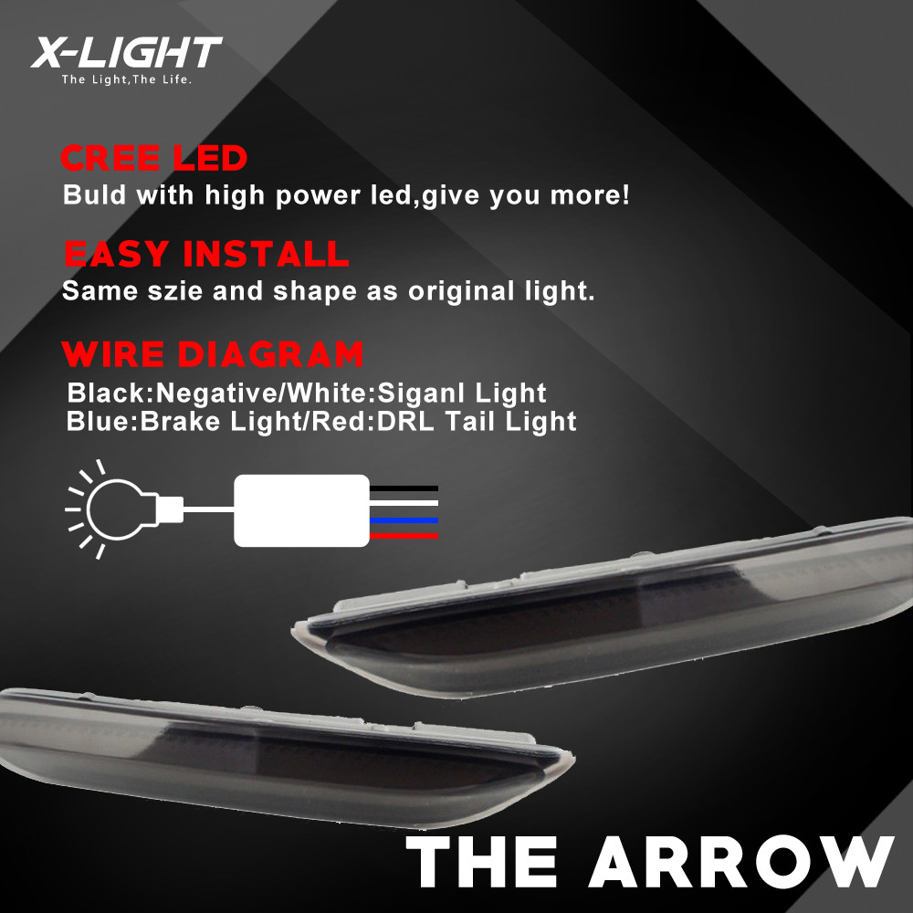 Black Lens LED w/Sequential Turn Signal Tail Lights For Infiniti Q50 QX ...