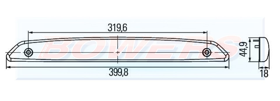 Hella LED Rear High Level 3rd Brake Light Bailey Pegasus Caravan ...