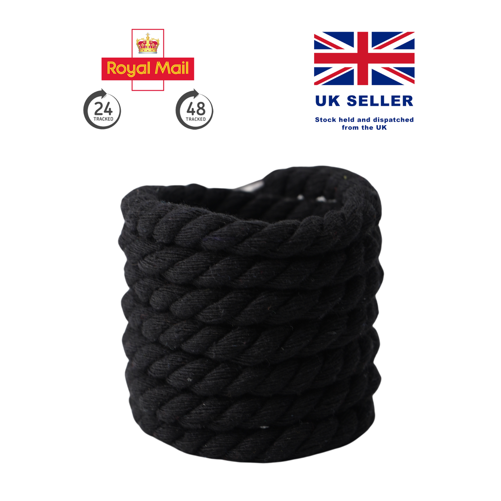 2PCS Chunky Laces Black 10mm Thick Cotton Round Rope Shoelaces + Black ...