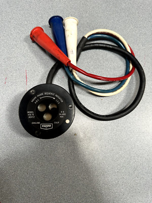 KNOPP PHASE SEQUENCE INDICATOR MODEL K-6 24-480V 400 HTZ | eBay