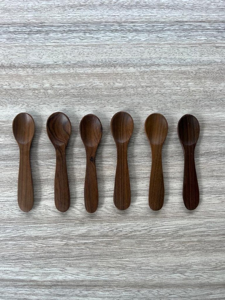 Wooden Spoons wooden dessert spoons 6 pieces wooden spoons Wooden tea ...
