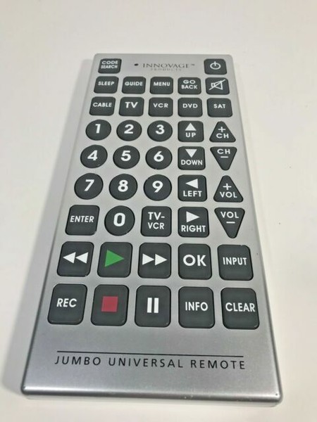 Innovage Jumbo Universal Remote. Control 8 Devices for sale online | eBay