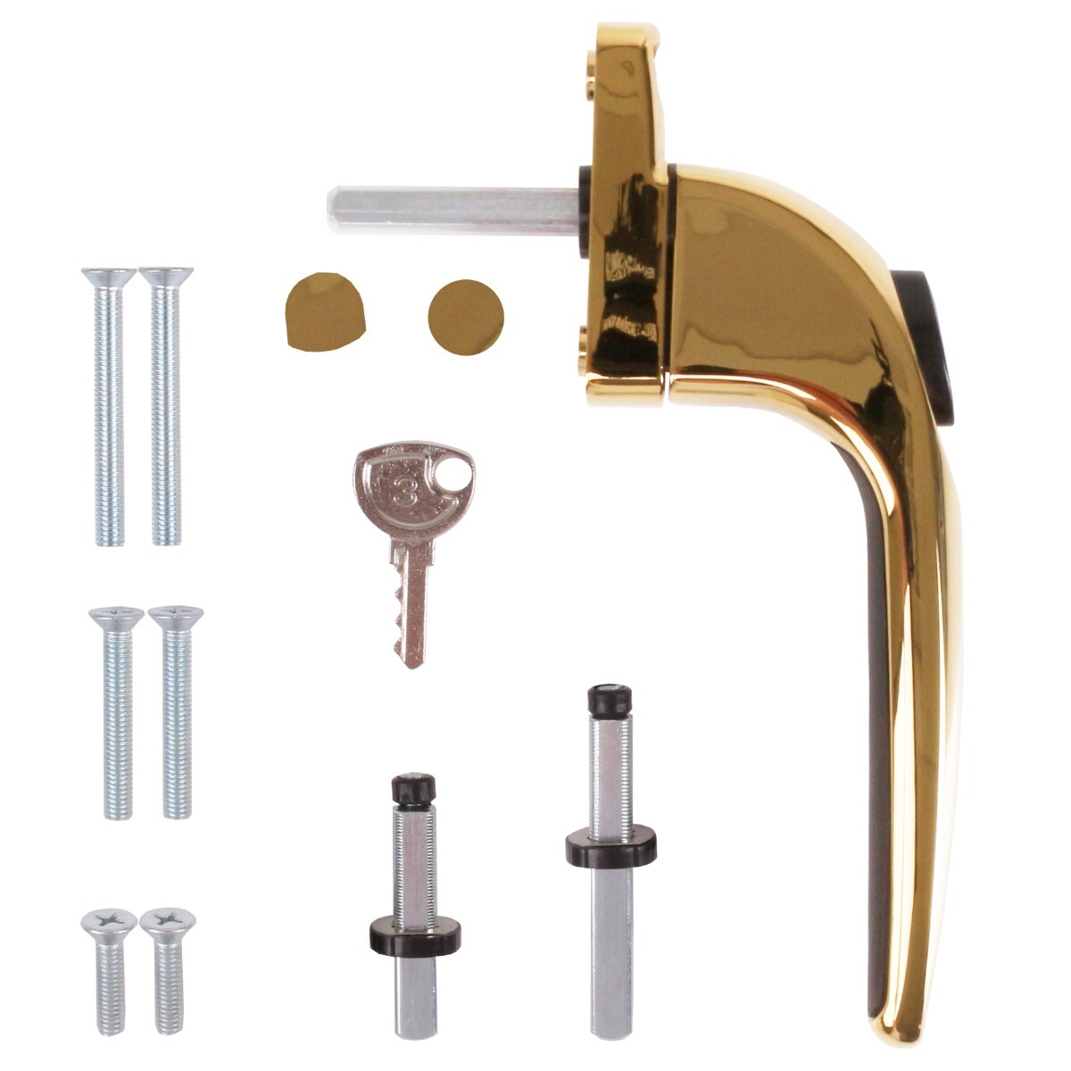 Choose FINISH uPVC KEY LOCKING WINDOW HANDLE High Security Essentials ...