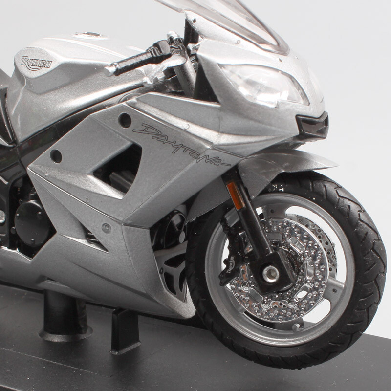 1:18 Scale Welly 2004 Triumph Daytona 600 Motorcycle Model Bike Toys ...