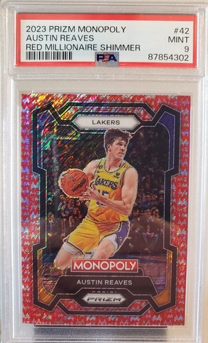 2023 Prizm Monopoly AUSTIN REAVES Red Millionaire Shimmer Card #/100 ...