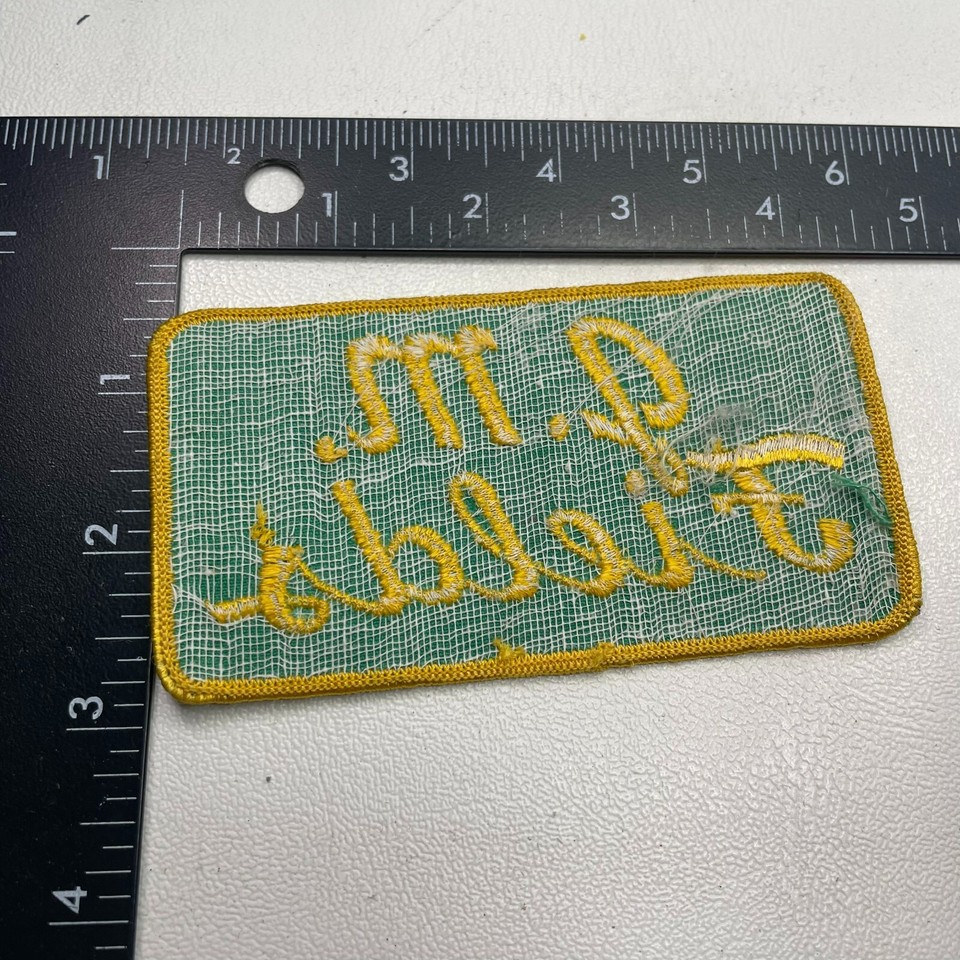 Vintage J.M. FIELDS Advertising Patch (Massachusetts Discount Store I ...