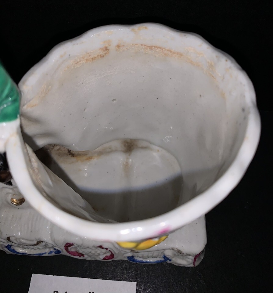 Gold Castle Ceramic Aristocrat Man Planter With Yellow Bird Japan ...