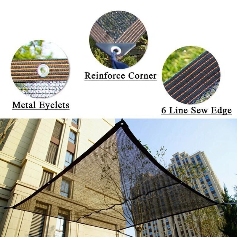 Sunblock Shade Cloth Sun Screen Mesh Plant Greenhouse Cover Tarp ...