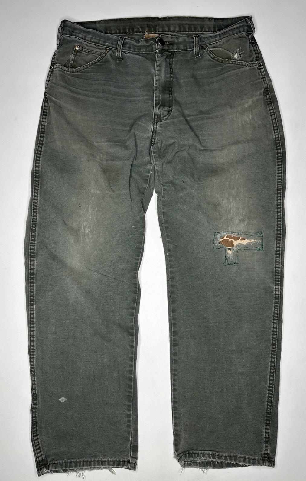 Dickies Relaxed Fit Duck Canvas Sashiko Mend Carpente Gem