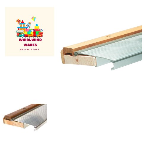 Adjustable Aluminum and Oak Sill Threshold, 3' L x 5-5/8" W x 1-3/8" H ...