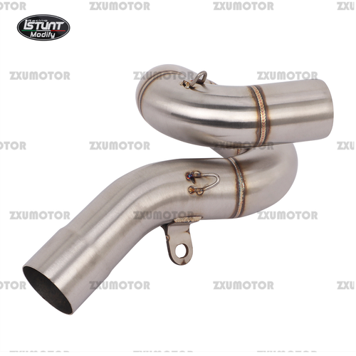 Exhaust Mid Link Pipe Carbon Muffler For Kawasaki 2009-2025 Ninja ZX6R ...