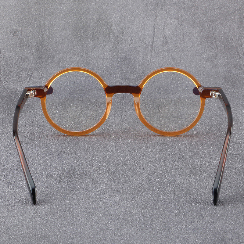 Deluxe Design 45mm Oversize Round Acetate Eyeglass Frames Brand Fashion ...