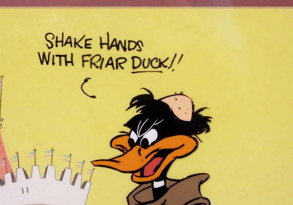 Warner Bros Daffy Duck Porky Pig "Shake Hands With Friar Duck" Chuck ...