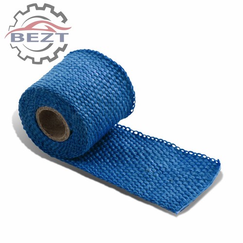 2"BLUE HEAT SHIELD WRAP TAPE ROLL FOR EXHAUST HEADER TURBO MANIFOLD ...