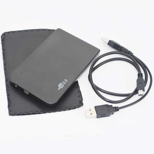 2.5" IDE Hard Drive Disk External Black Case Enclosure Box USB 2.0 ...