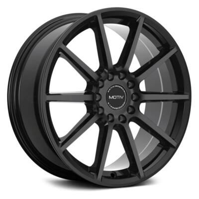 18 inch 18x7.5 Motiv 431B Elicit Gloss Black wheels rims 5x112 +40 | eBay