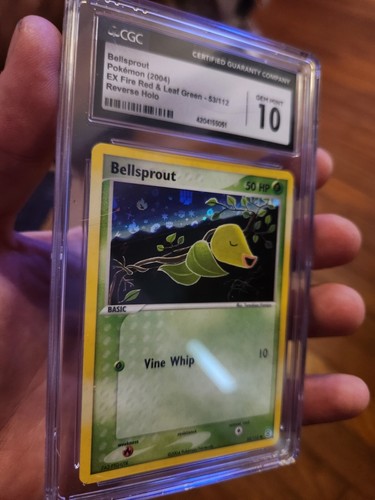 (POP 7) CGC 10 GEM MINT Bellsprout Holo EX Fire Red Leaf Green Pokemon ...