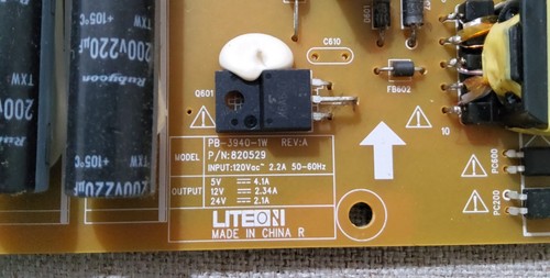 VIZIO 43" E43-D2 Power Supply Board PB-3940-1W, P/N 820529, 056-04094-6041G | eBay