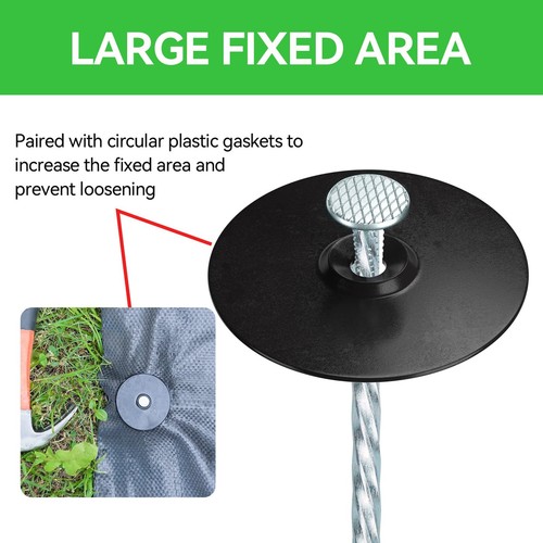 8 Inch Heavy Duty Landscape Stakes with Gasket Caps - 200 Sets ...