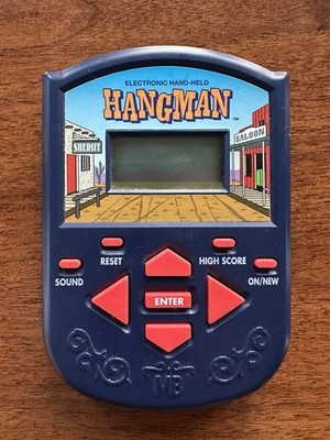 Vintage Electronic Handheld HANGMAN Game 1995 Milton Bradley Tested ...
