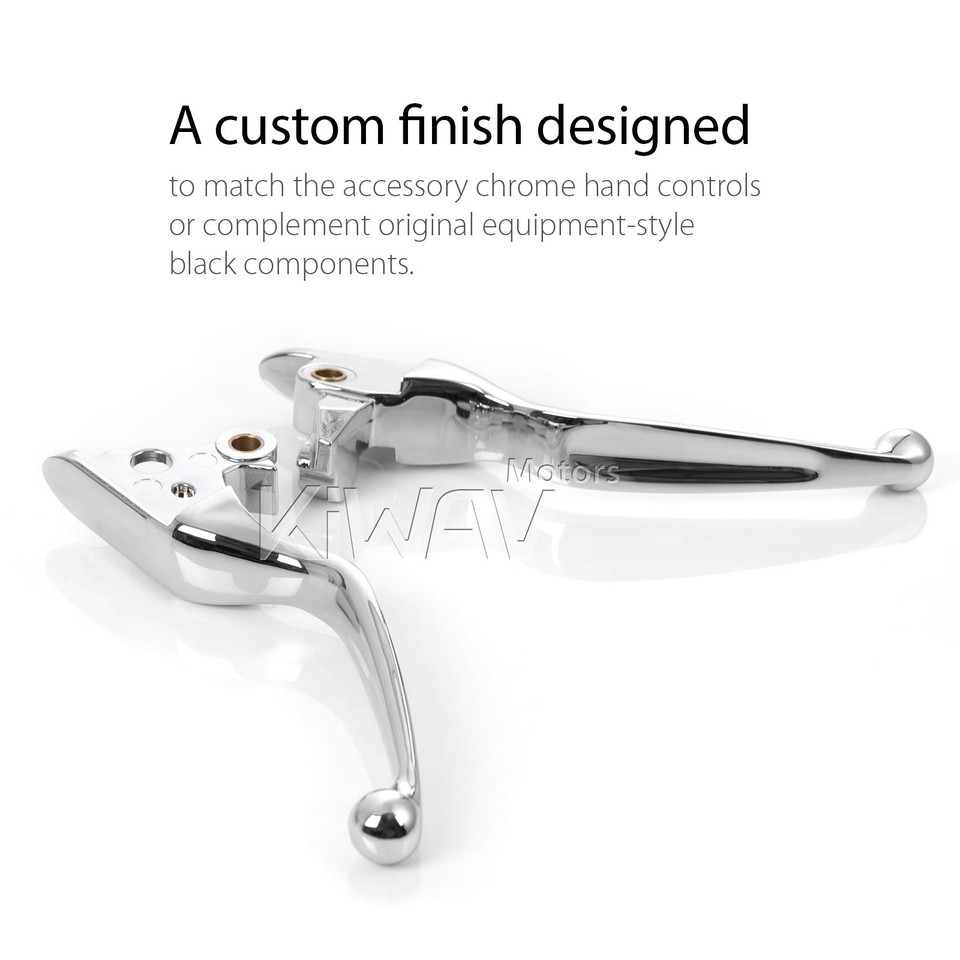 KiWAV chrome hand control levers clean look for HD 21-22 Electra Glide ...