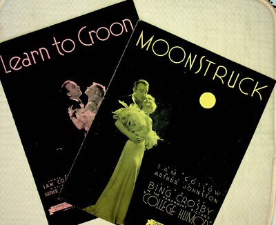 LOT OF TWO 1933 COLLEGE HUMOR SHEET MUSIC BING CROSBY - B6-9 | eBay