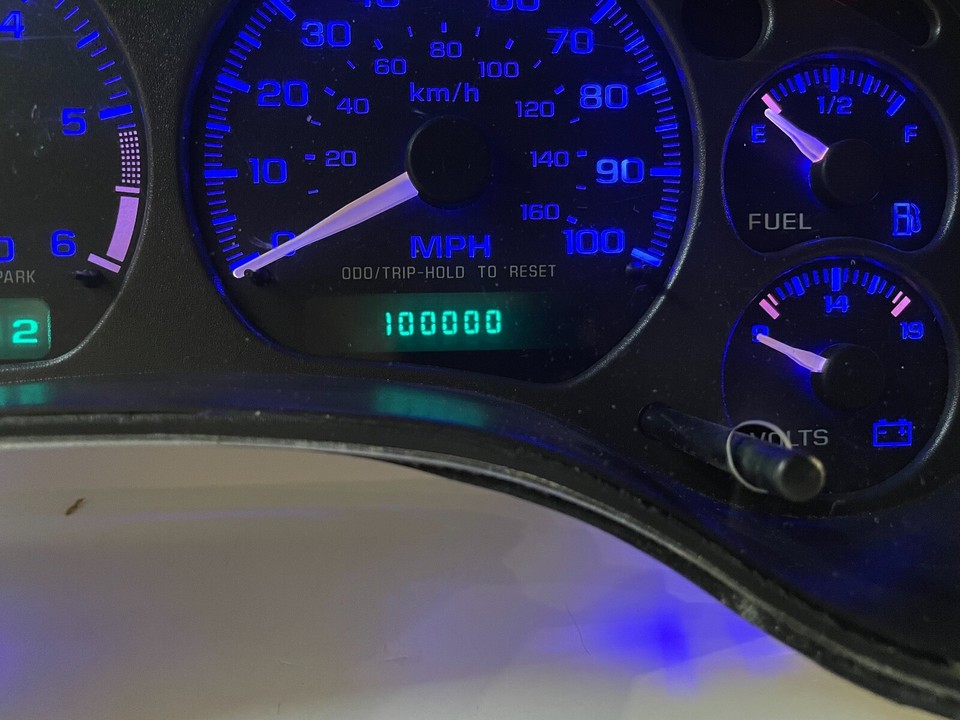 99-04 S10 Blazer Speedometer Instrument Gauge Cluster BLUE LEDs | eBay