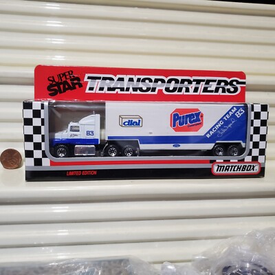 Matchbox White Rose LAKE SPEED PUREX 1993 CY109 Super Star Transporter ...