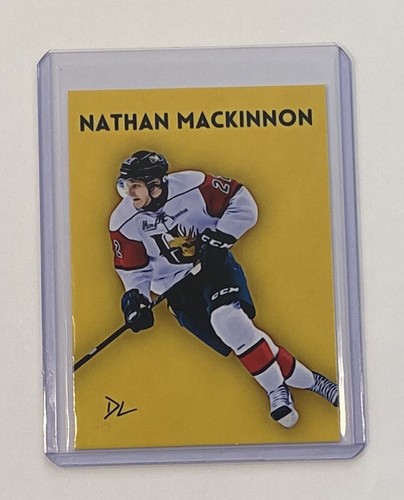 Nathan MacKinnon Limited Edition Artist Signed Halifax Mooseheads Card ...