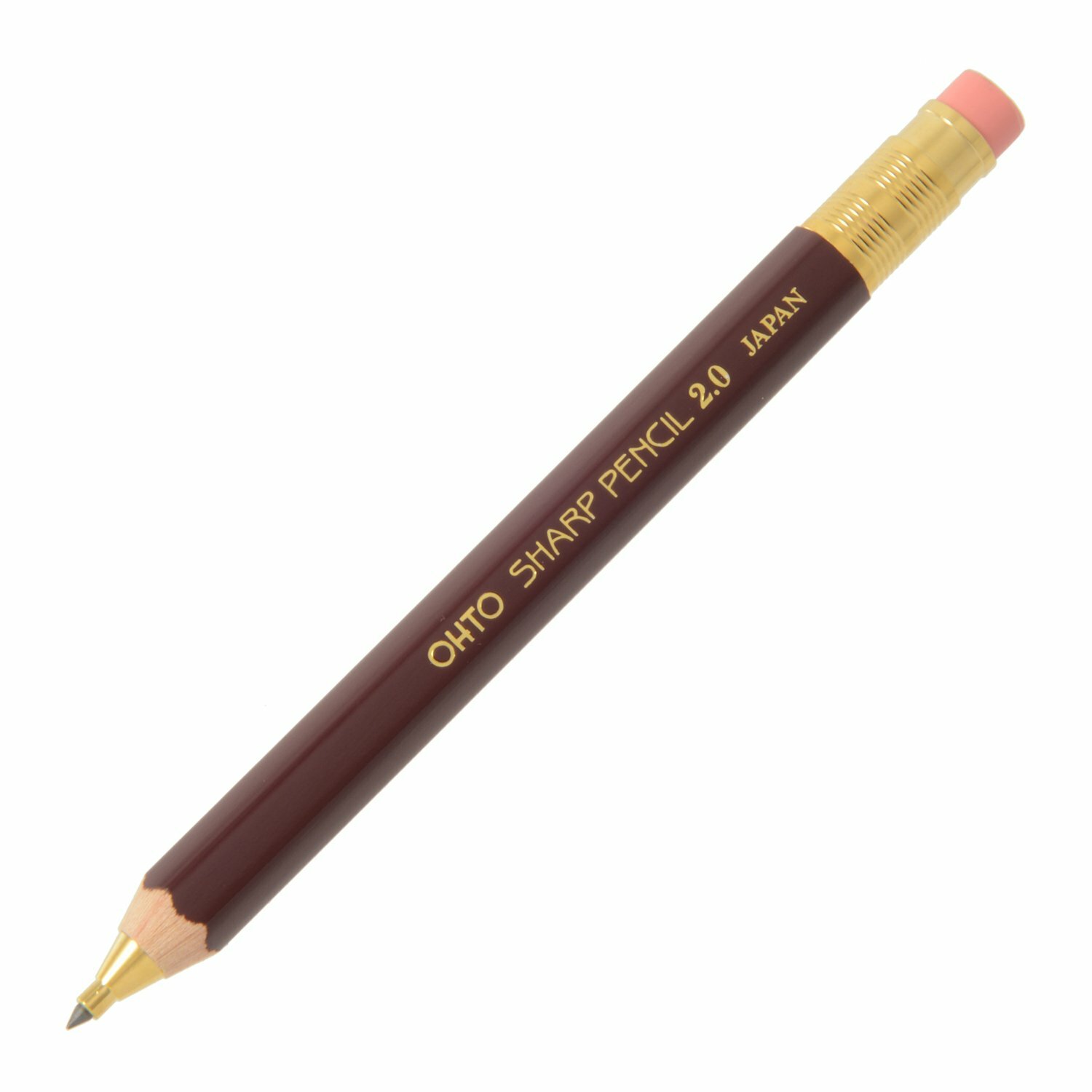 OHTO Mechanical Pencil Wood Sharp with Eraser 2.0mm Choose from 5 Body ...