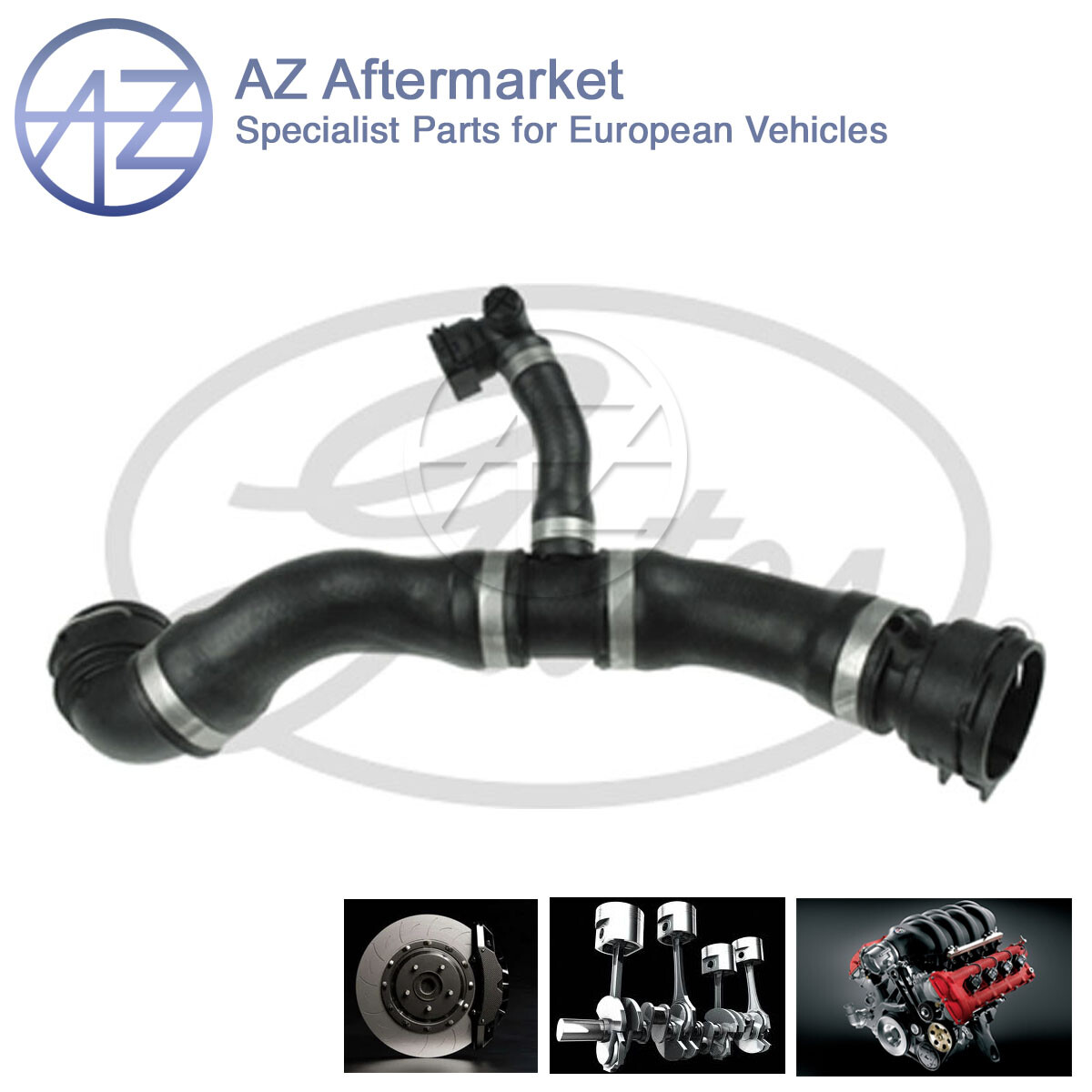 Fits BMW 1 Series 2004-2012 1.6 2.0 AZ Upper Radiator Coolant Hose ...