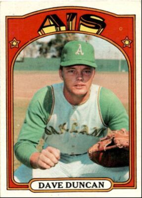 1972 Topps Dave Duncan d Oakland Athletics #17 | eBay