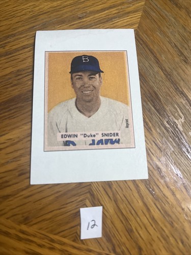 1989 Bowman Baseball EDWIN DUKE SNIDER 1949 Reprint Insert Brooklyn ...