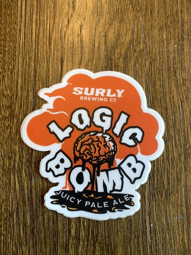 Surly Brewing Company Logic Bomb Sticker Craft Beer Minnesota | eBay