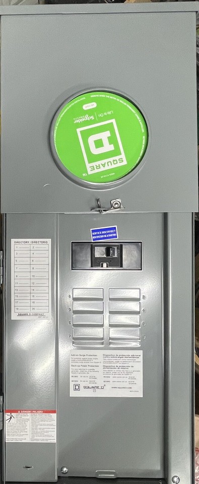 RC816f200C Square D 200 amp meter combo 8 Spaces 16 Circuits 120/240 ...