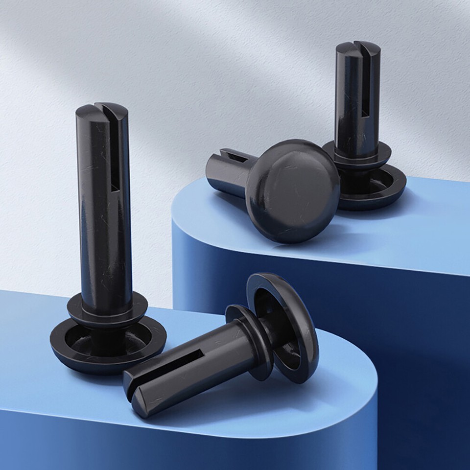 Black Car Plastic Nylon Push Pin Rivet Trim Clips Fastener 2mm 3mm 4mm ...