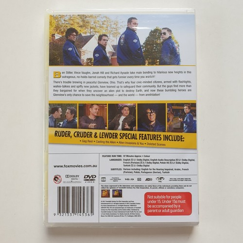 The Watch (DVD 2012) PAL Region 4 (Ben Stiller, Vince Vaughn, Jonah ...