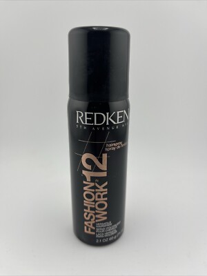 REDKEN FASHION WORK 12 FINISHING HAIR SPRAY 2.1 Oz Hairspray Travel ...