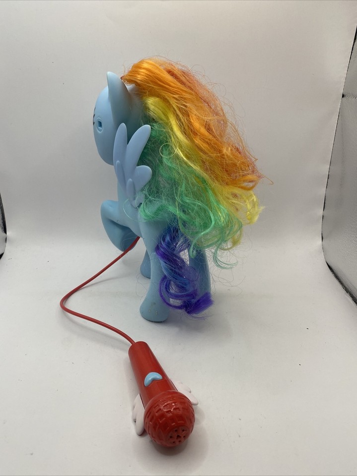 Hasbro My Little Pony MLP Singing Rainbow Dash Karaoke Mic Microphone ...