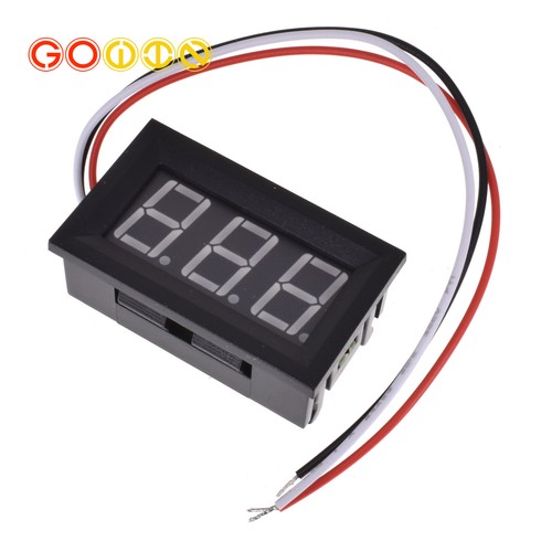 5pcs Blue LED Panel Meter Mini Digital Voltmeter DC 0V To 99.9V Three ...