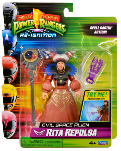 MIGHTY MORPHIN POWER RANGERS RE-IGNITION 6" Rita Repulsa Evil Figure ...