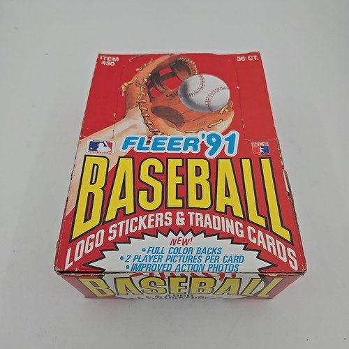 1991 FLEER BASEBALL LOGO STICKERS & TRADING CARDS -SEALED PACKS ...