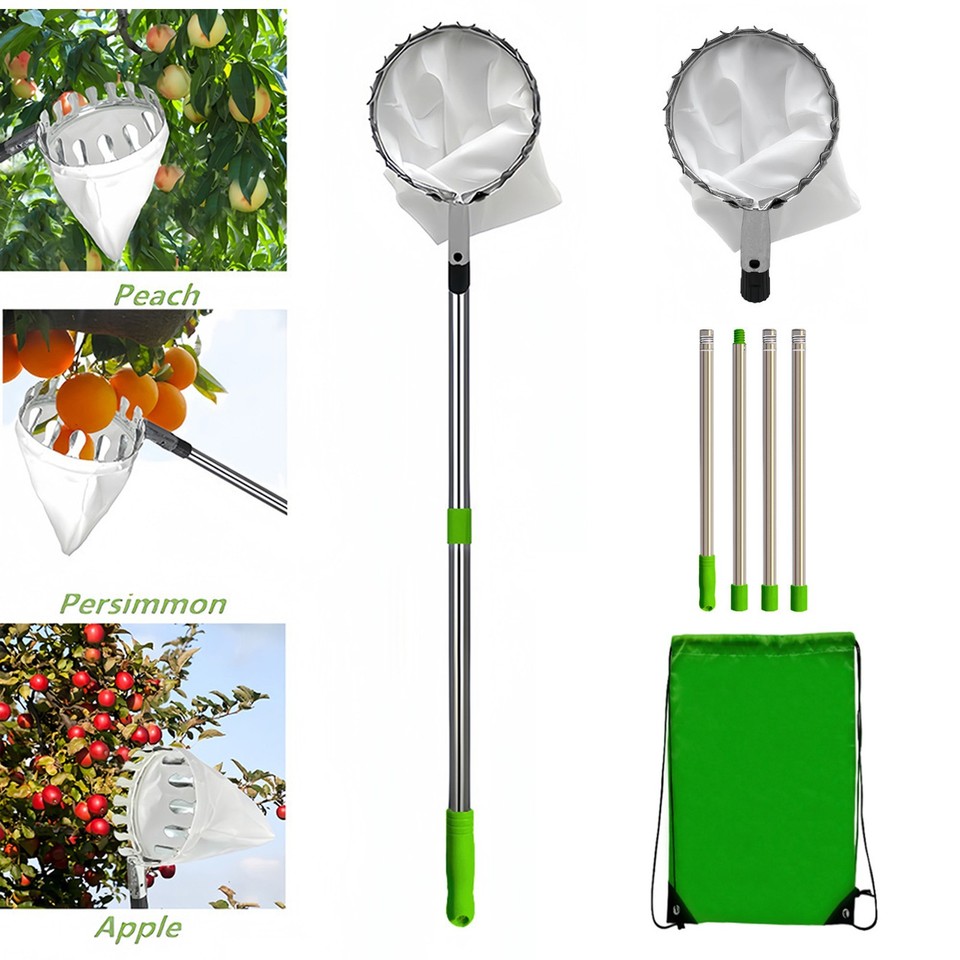 Extendable Fruit Picker Practical Harvesting Solution Telescoping Pole ...