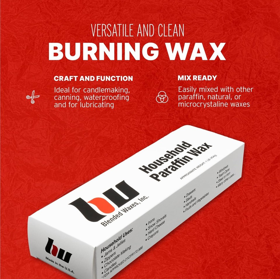 Blended Waxes, Inc. Paraffin Wax Blocks - Household Paraffin Wax for Candle M... | eBay